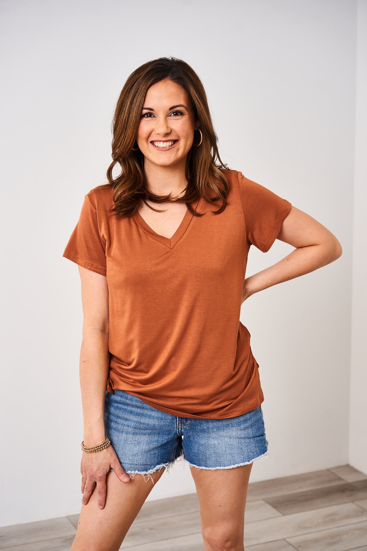 Latched Mama Go-To V-Neck Nursing Tee- Final Sale